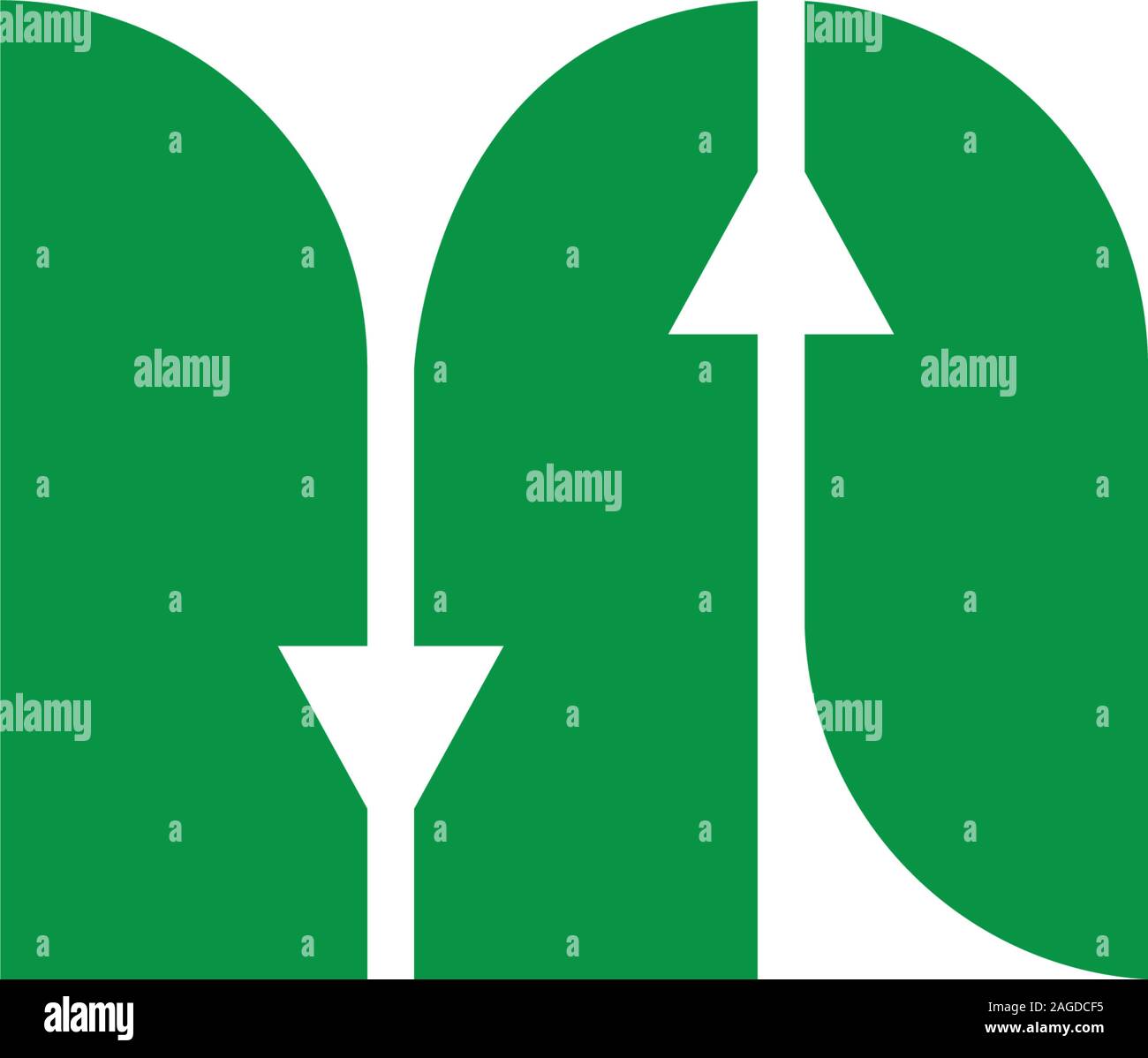 letter un abstract geometric arrow logo vector Stock Vector Image & Art ...