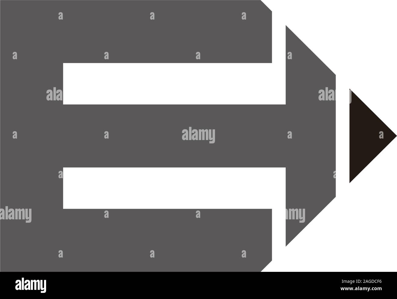 letter e education pen geometric design vector Stock Vector Image & Art ...