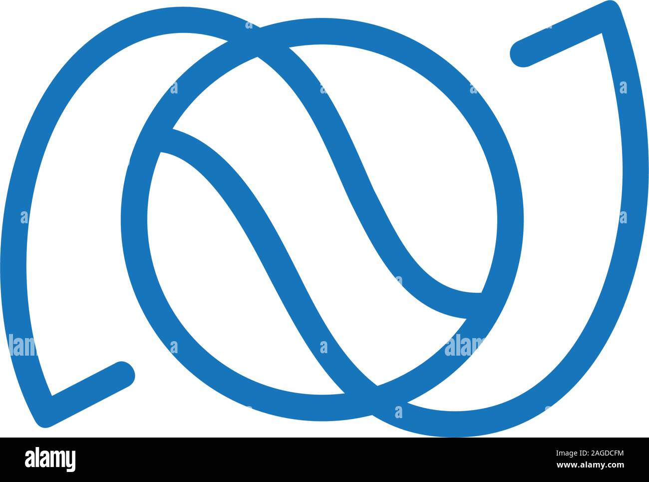 circle curves wavy symbol logo vector Stock Vector Image & Art - Alamy