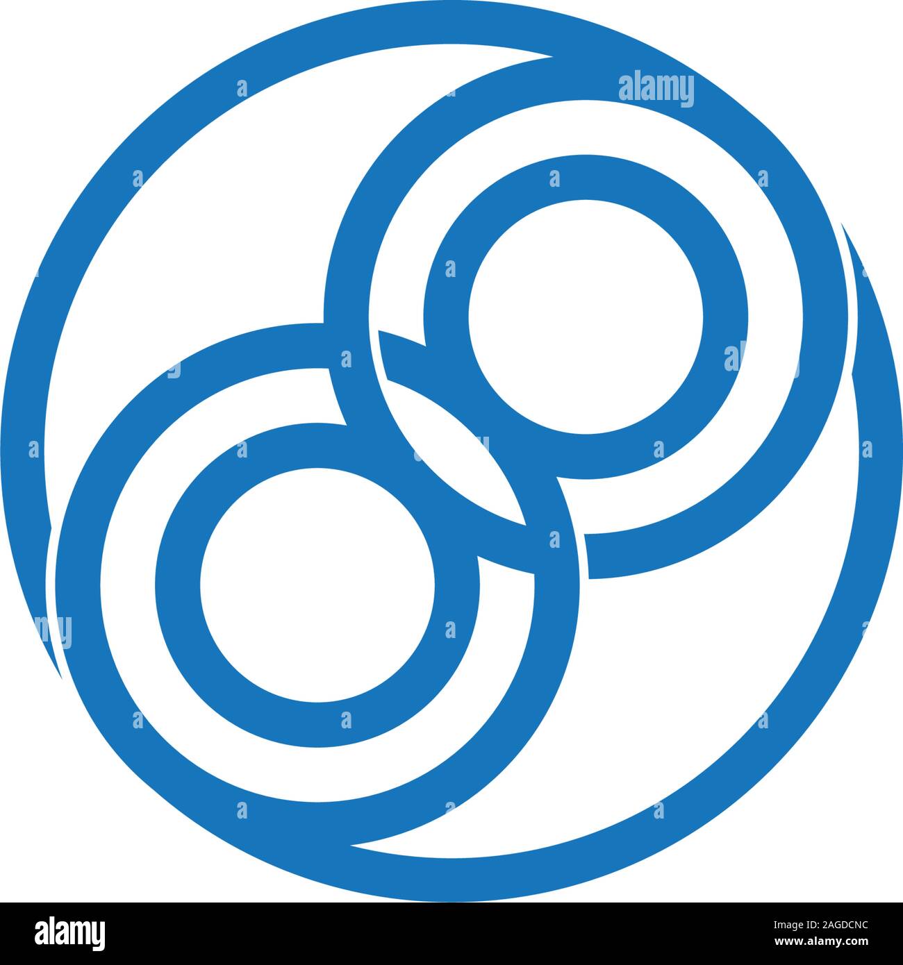 Overlapping circles abstract background Cut Out Stock Images & Pictures ...