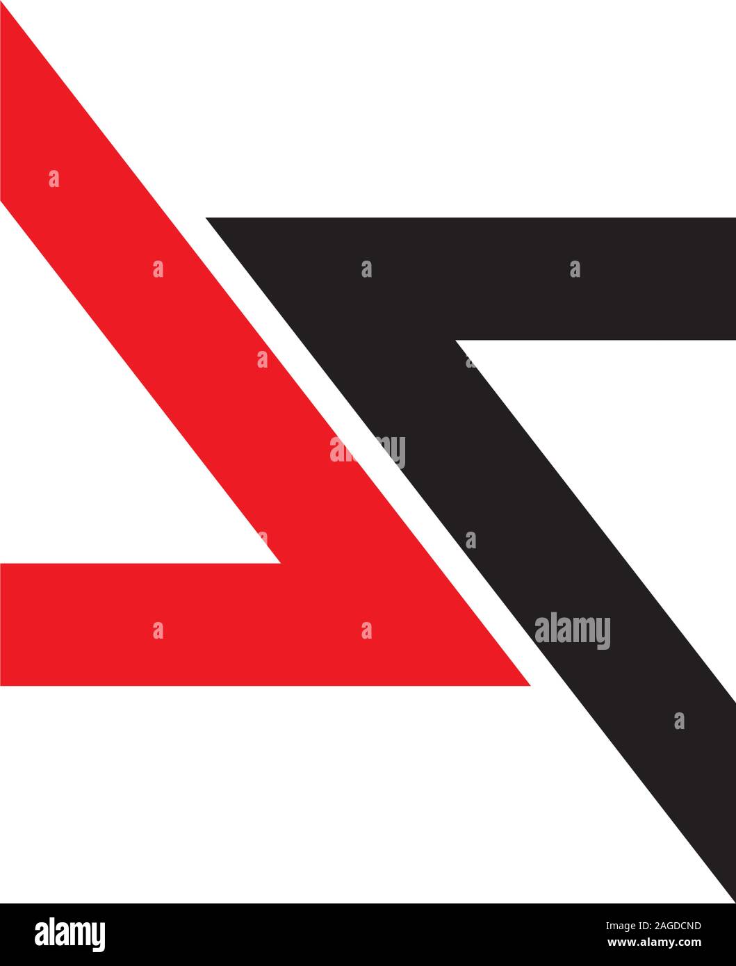 geometric opposite arrow logo vector Stock Vector Image & Art - Alamy