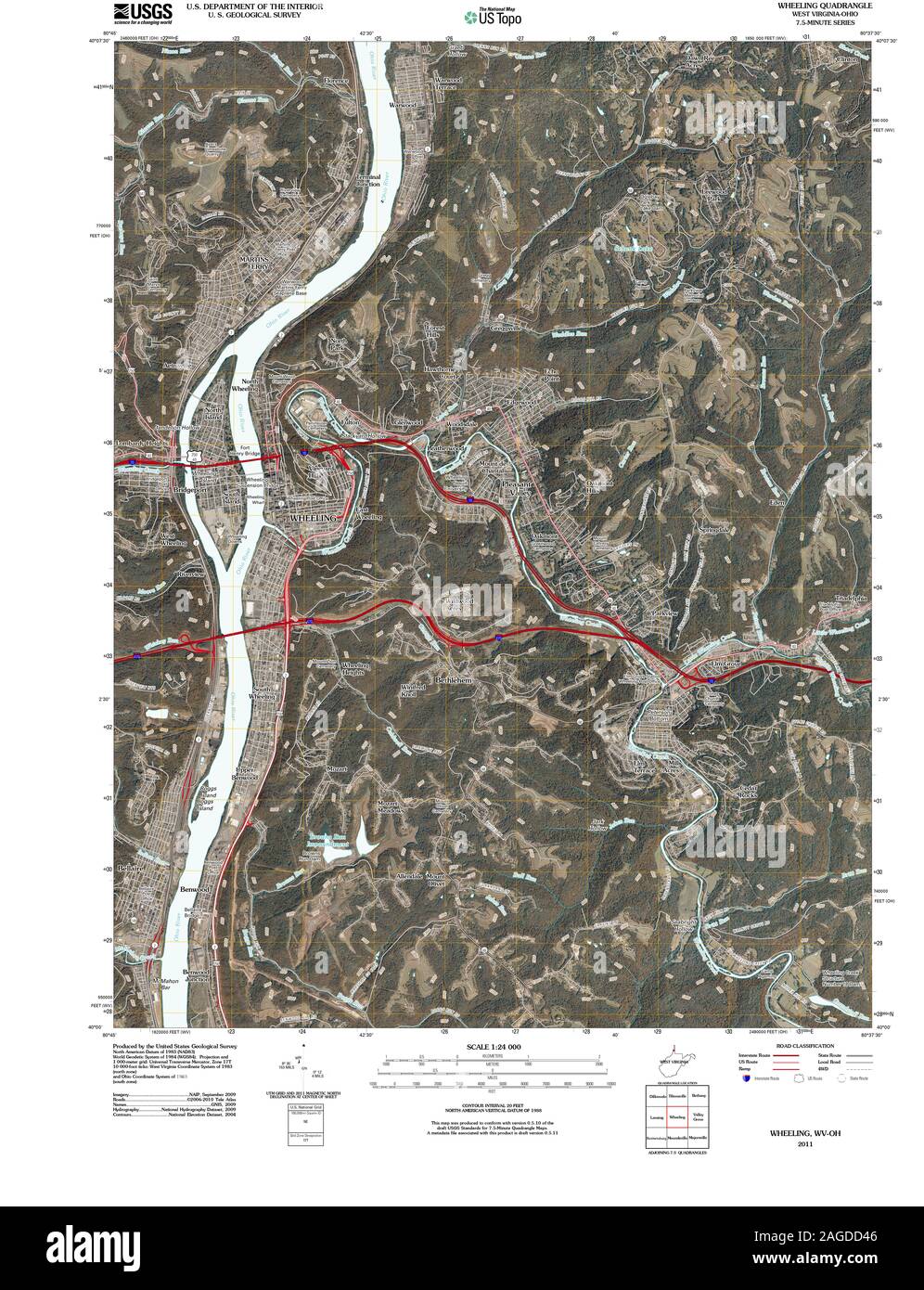 Map of wheeling hi-res stock photography and images - Alamy