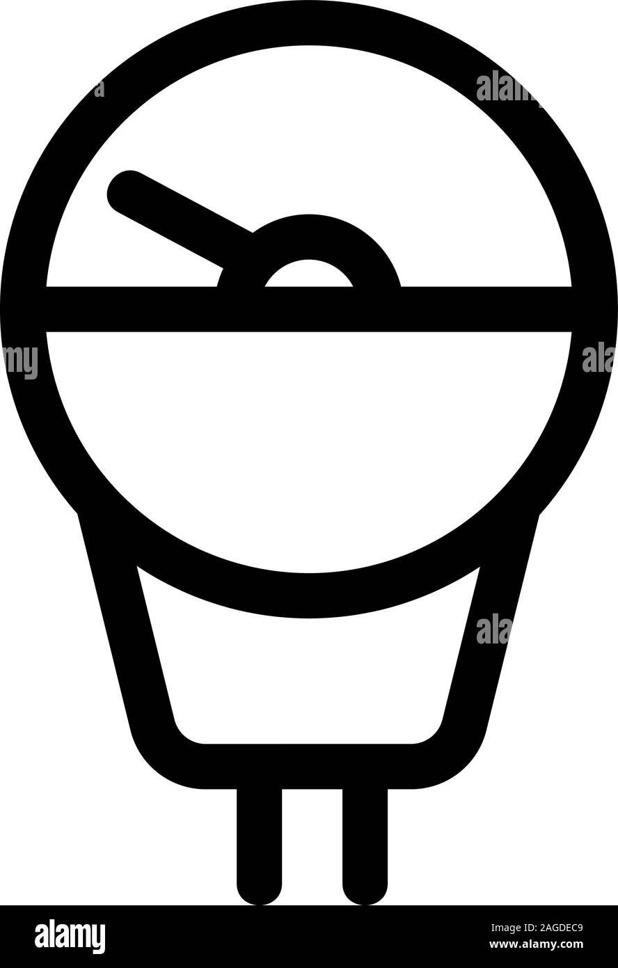 the dial is an icon vector. Isolated contour symbol illustration Stock ...