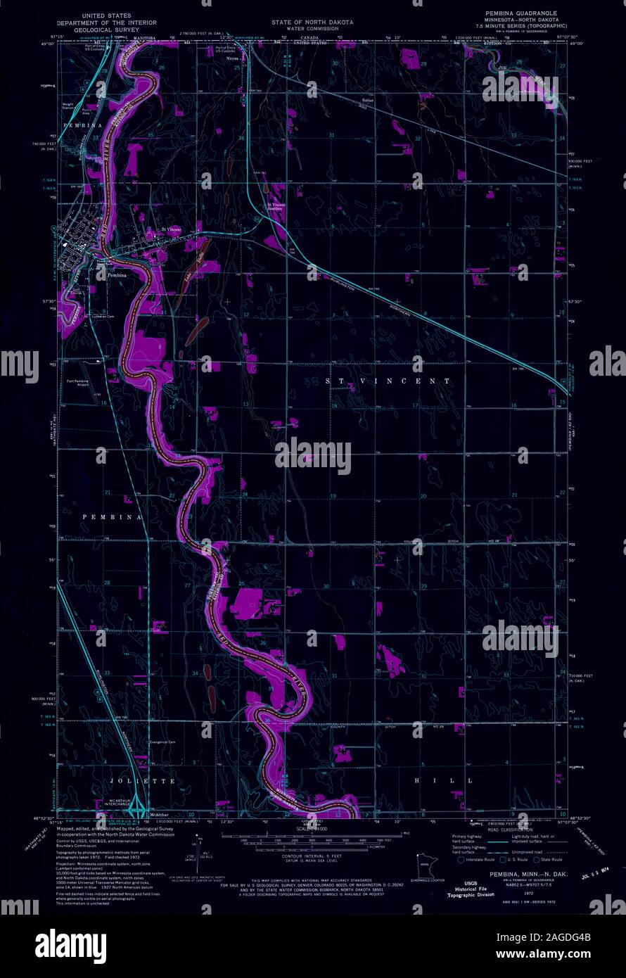 Pembina map hi-res stock photography and images - Alamy
