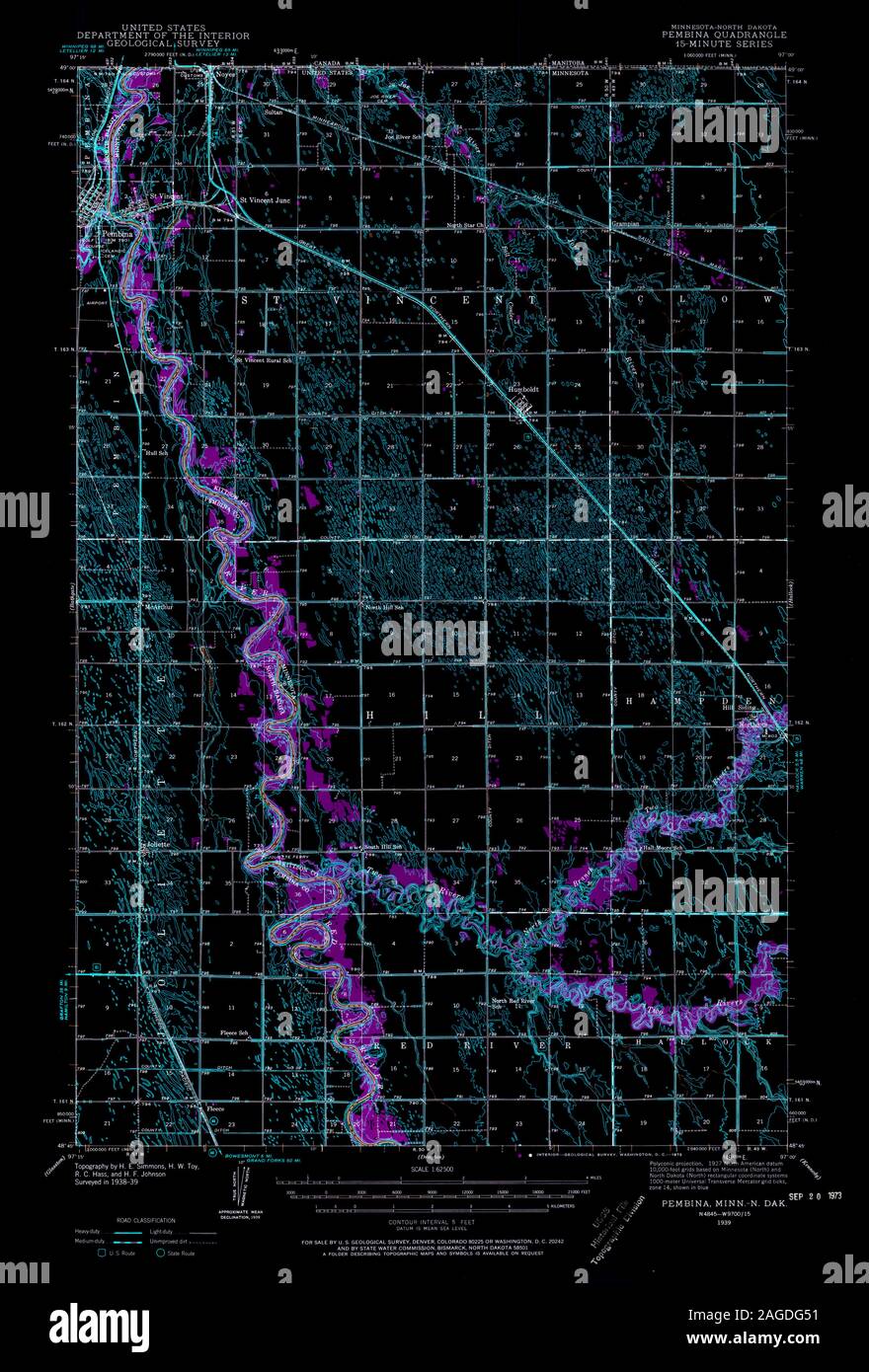 Pembina map hi-res stock photography and images - Alamy