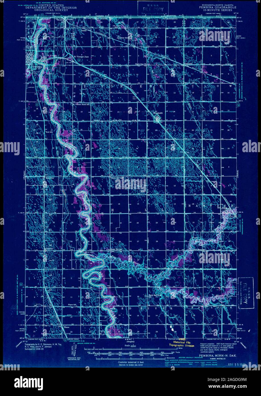 Pembina map hi-res stock photography and images - Alamy