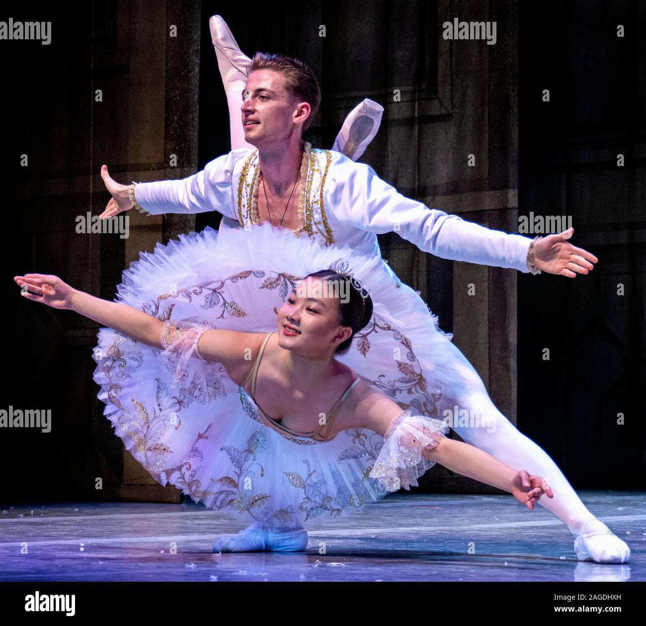 The Sugar Plum Fairy and her Prince Cavalier perform a perfect ballet ...
