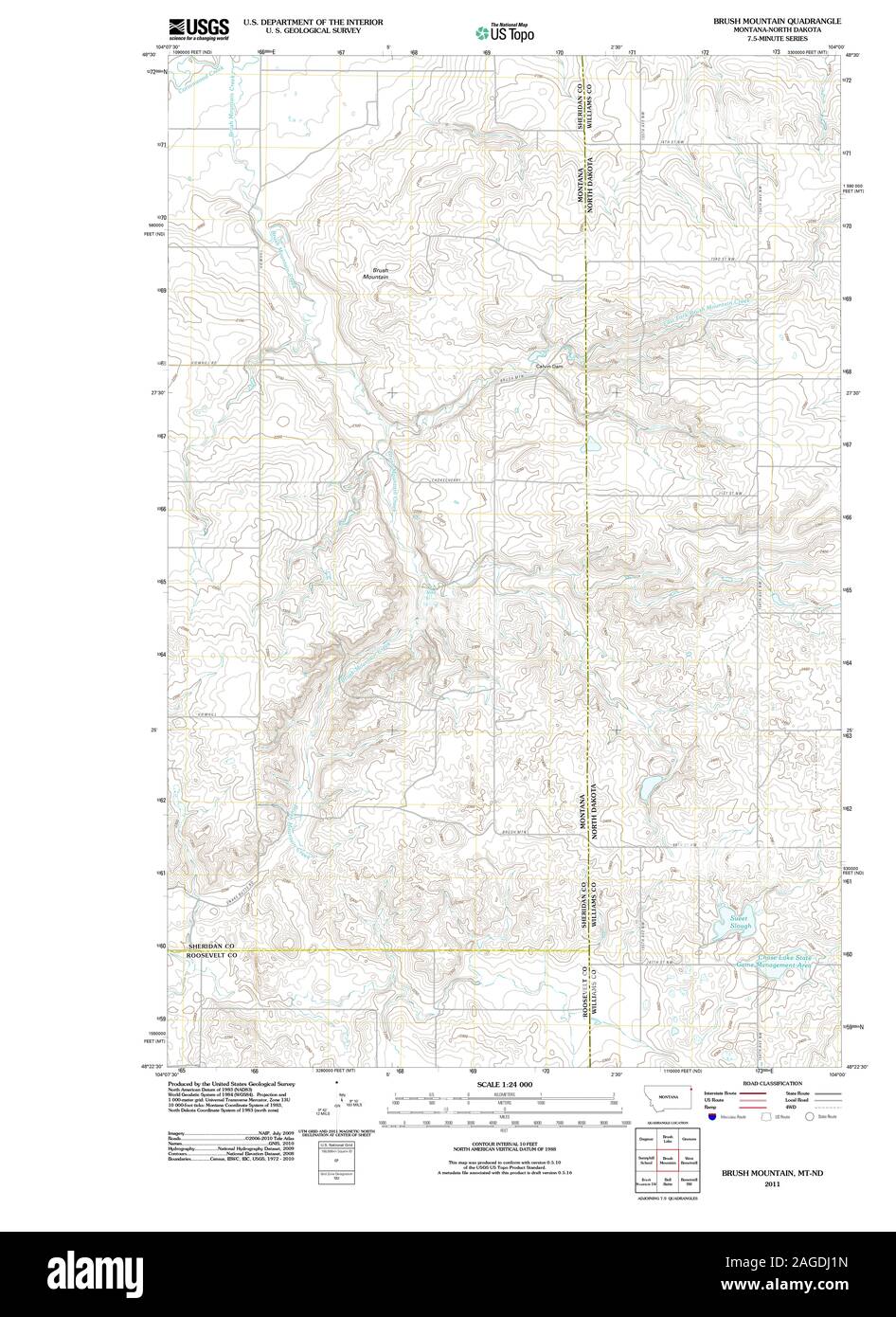Map of mountain north dakota hi-res stock photography and images - Alamy