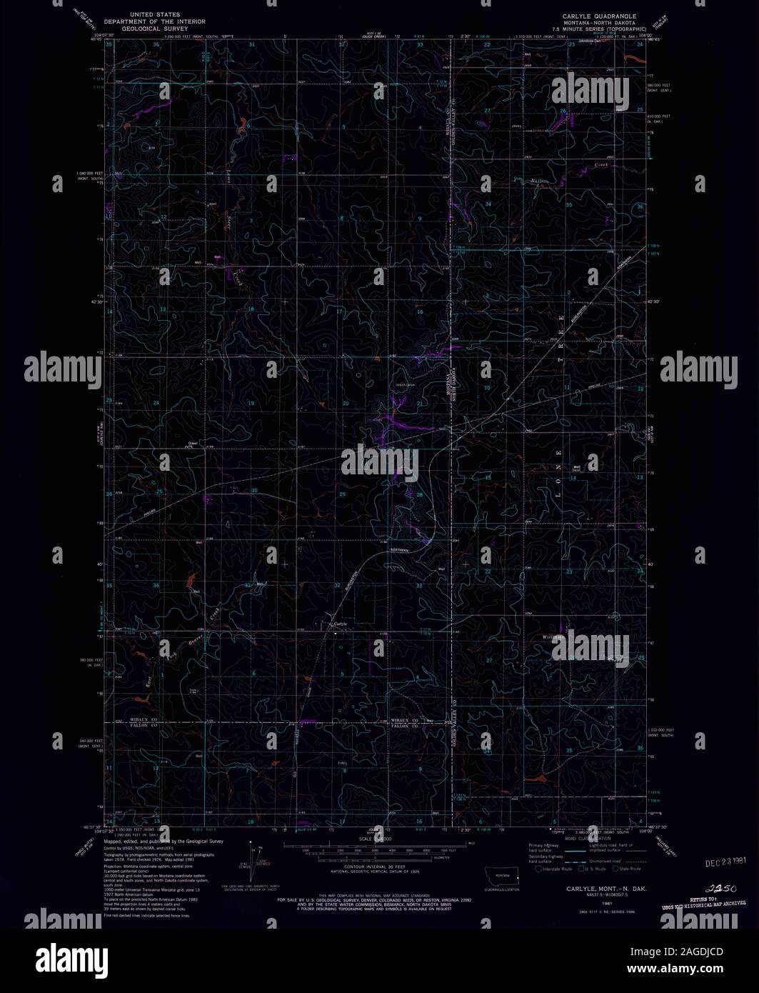 Map of carlyle hi-res stock photography and images - Alamy