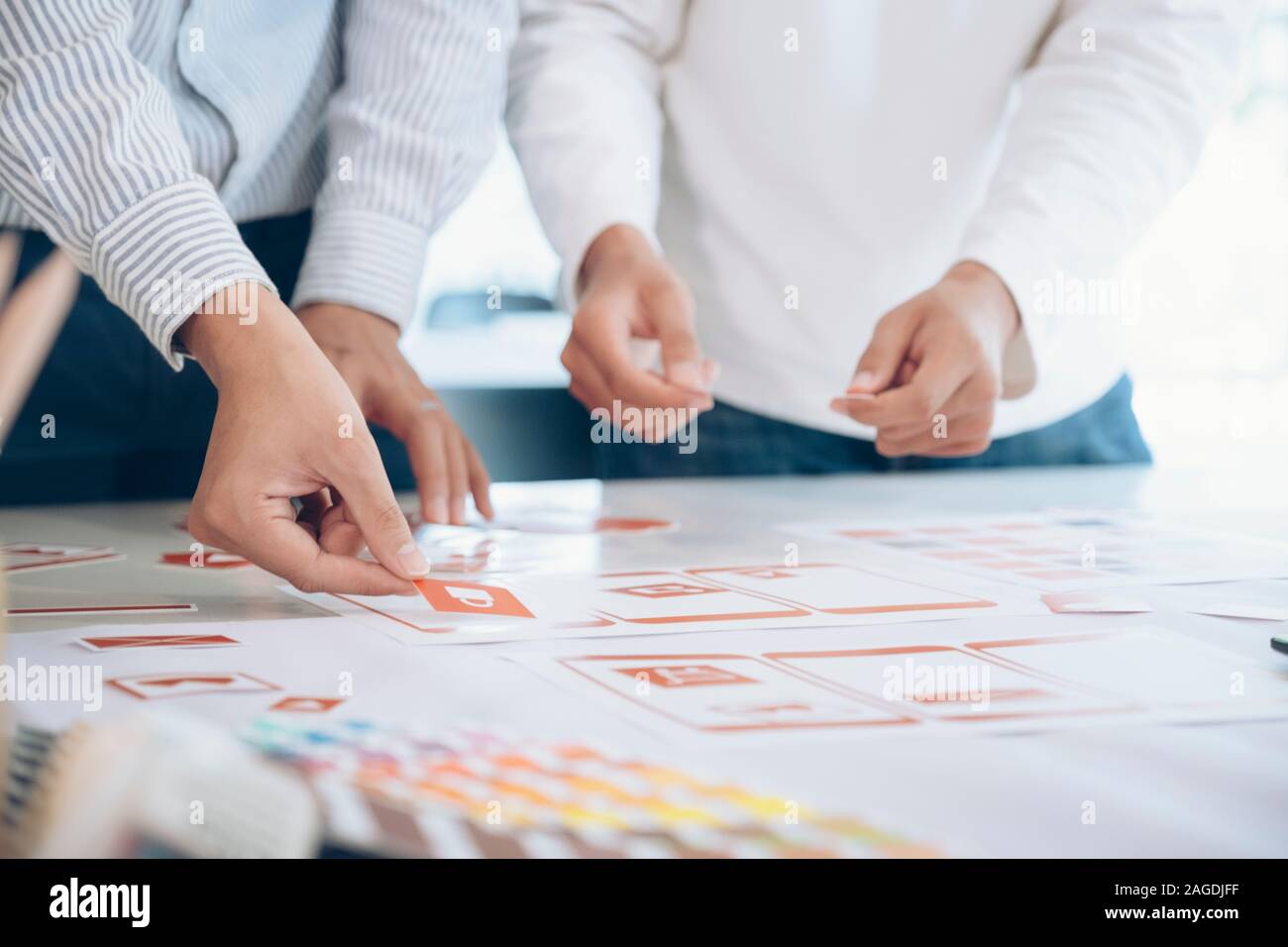 UX UI and Programming development technology Stock Photo - Alamy