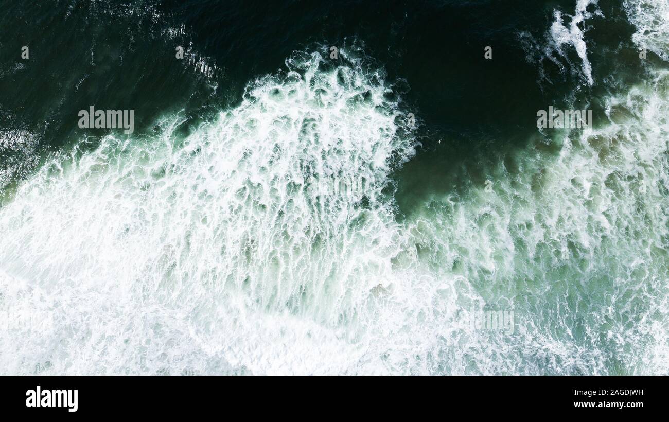 Patterns from above the Pacific Ocean create ominous shapes Stock Photo ...