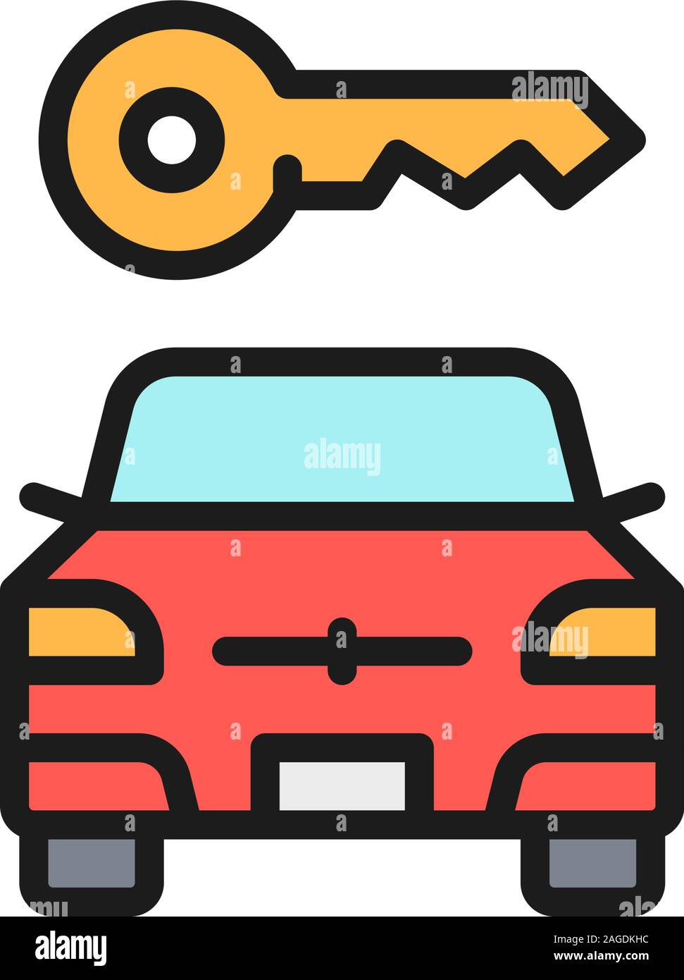 Auto park system Stock Vector Images - Alamy