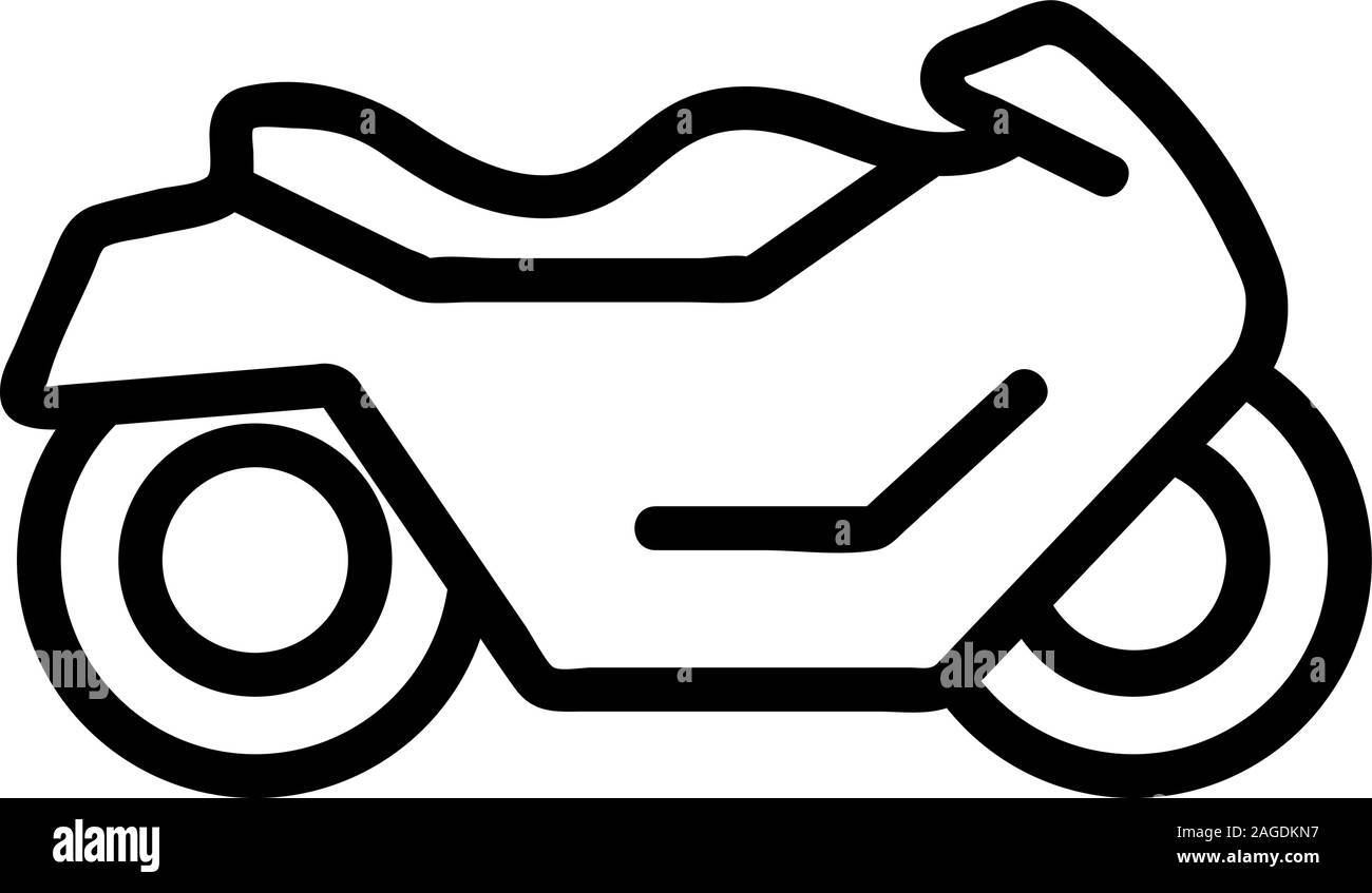 motorcycle icon vector. Isolated contour symbol illustration Stock ...