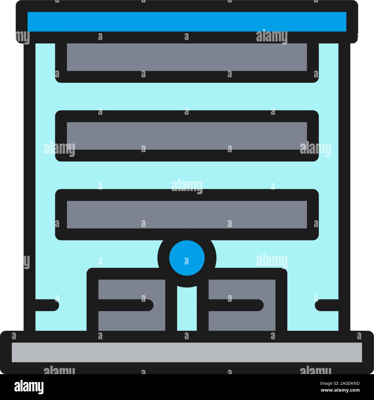 Automatic door garage Cut Out Stock Images & Pictures - Alamy
