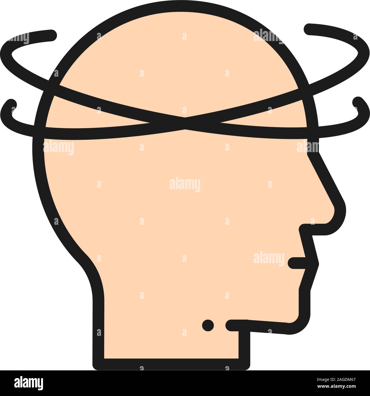 Dizziness symbol Cut Out Stock Images & Pictures - Alamy