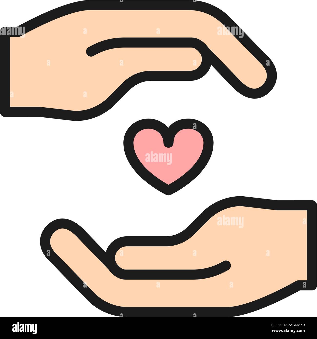 Heart organ for transplant Stock Vector Images - Alamy