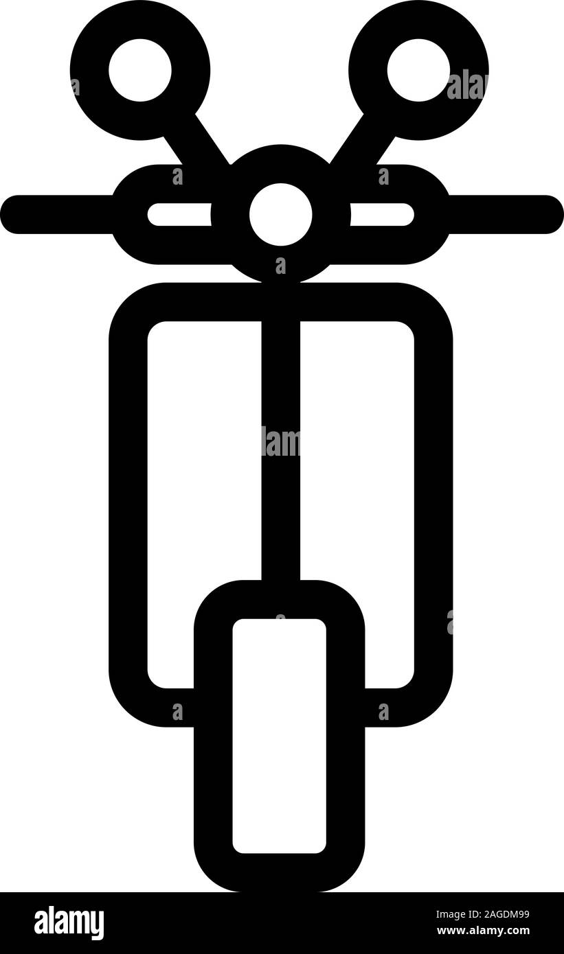 motorcycle icon vector. Isolated contour symbol illustration Stock ...