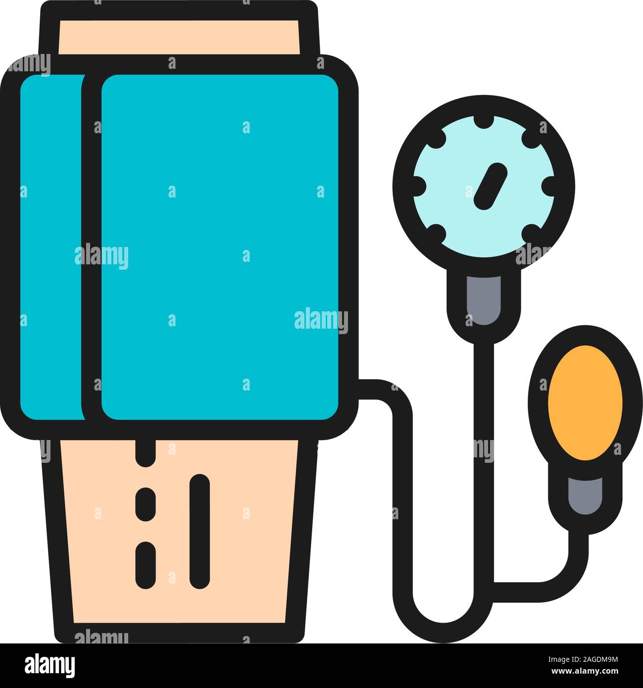 Blood pressure measure meter Stock Vector Images - Alamy