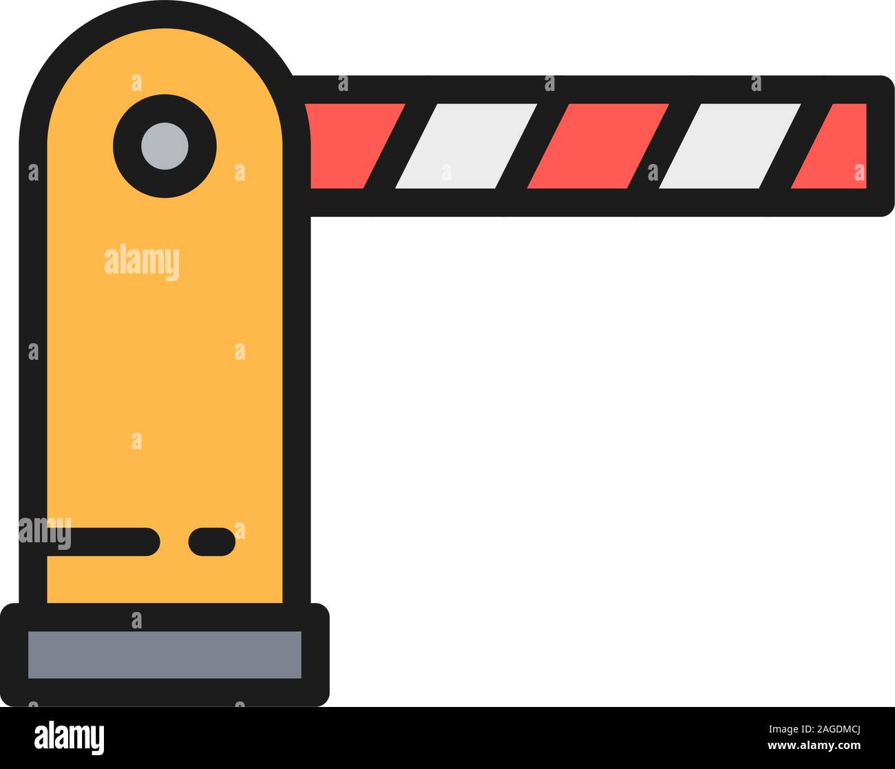 Automatic gate entry icon Cut Out Stock Images & Pictures - Alamy