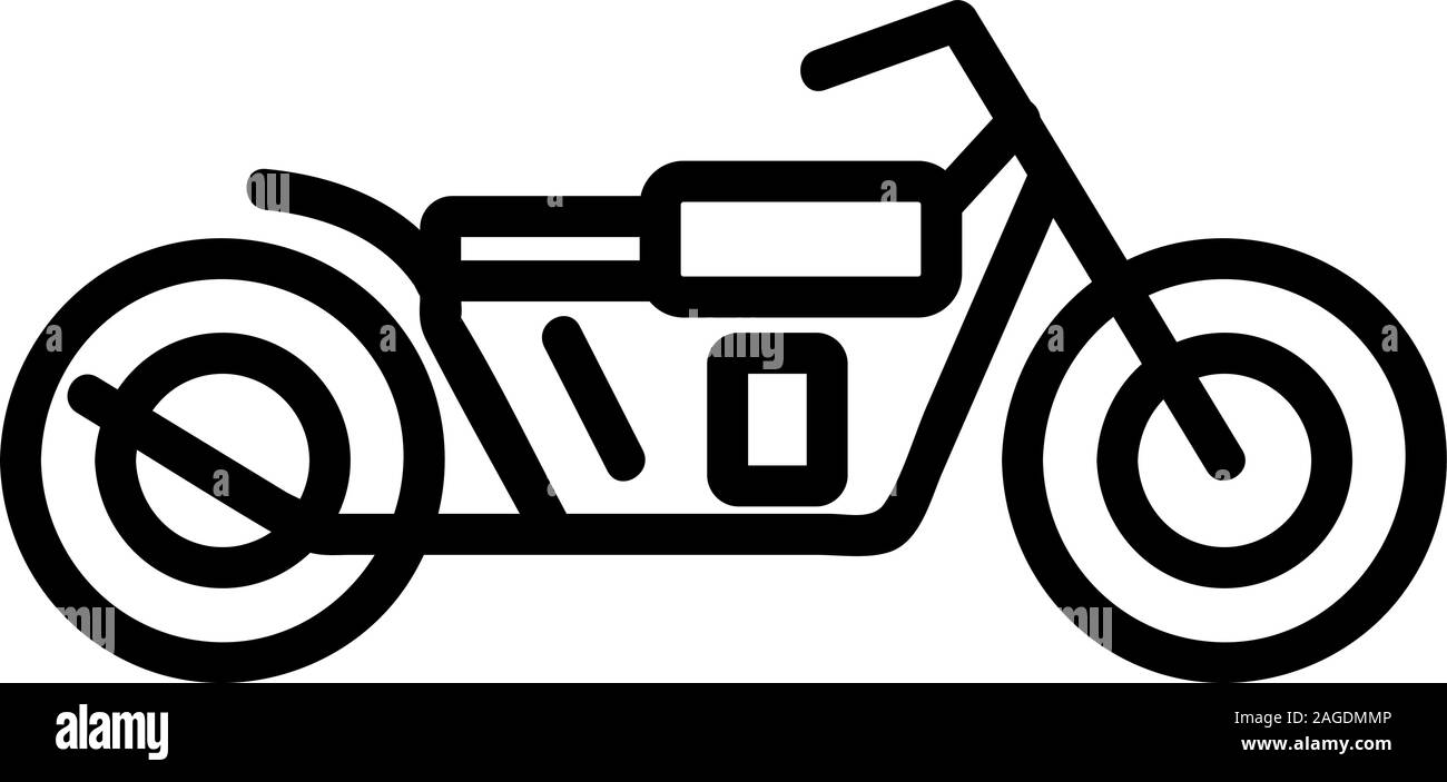 motorcycle icon vector. Isolated contour symbol illustration Stock ...