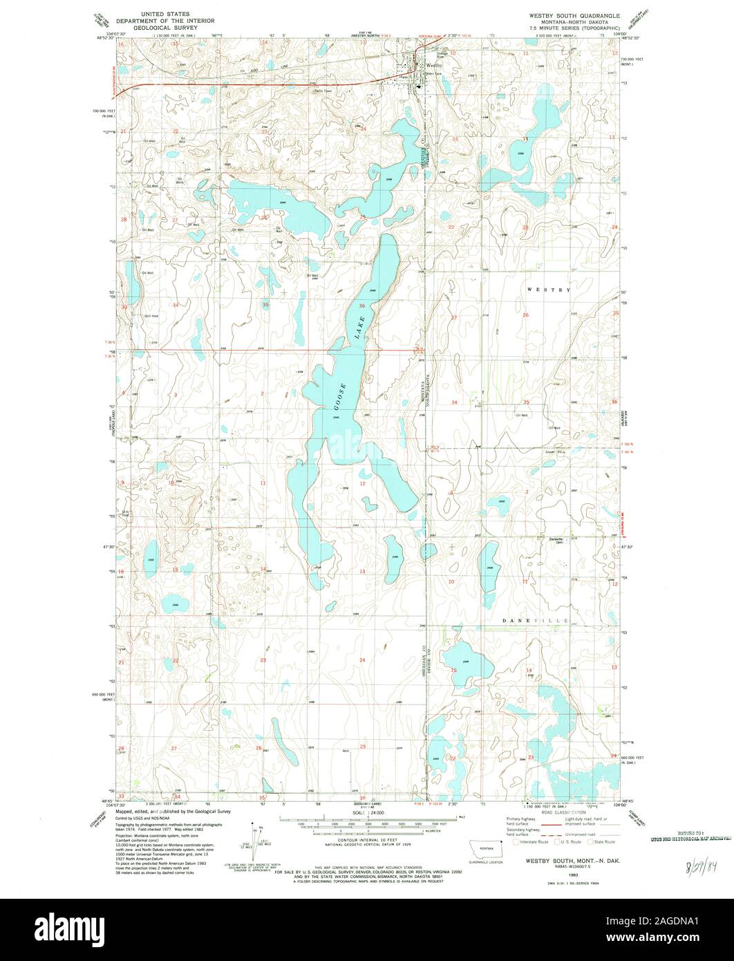 Map of westby hi-res stock photography and images - Alamy