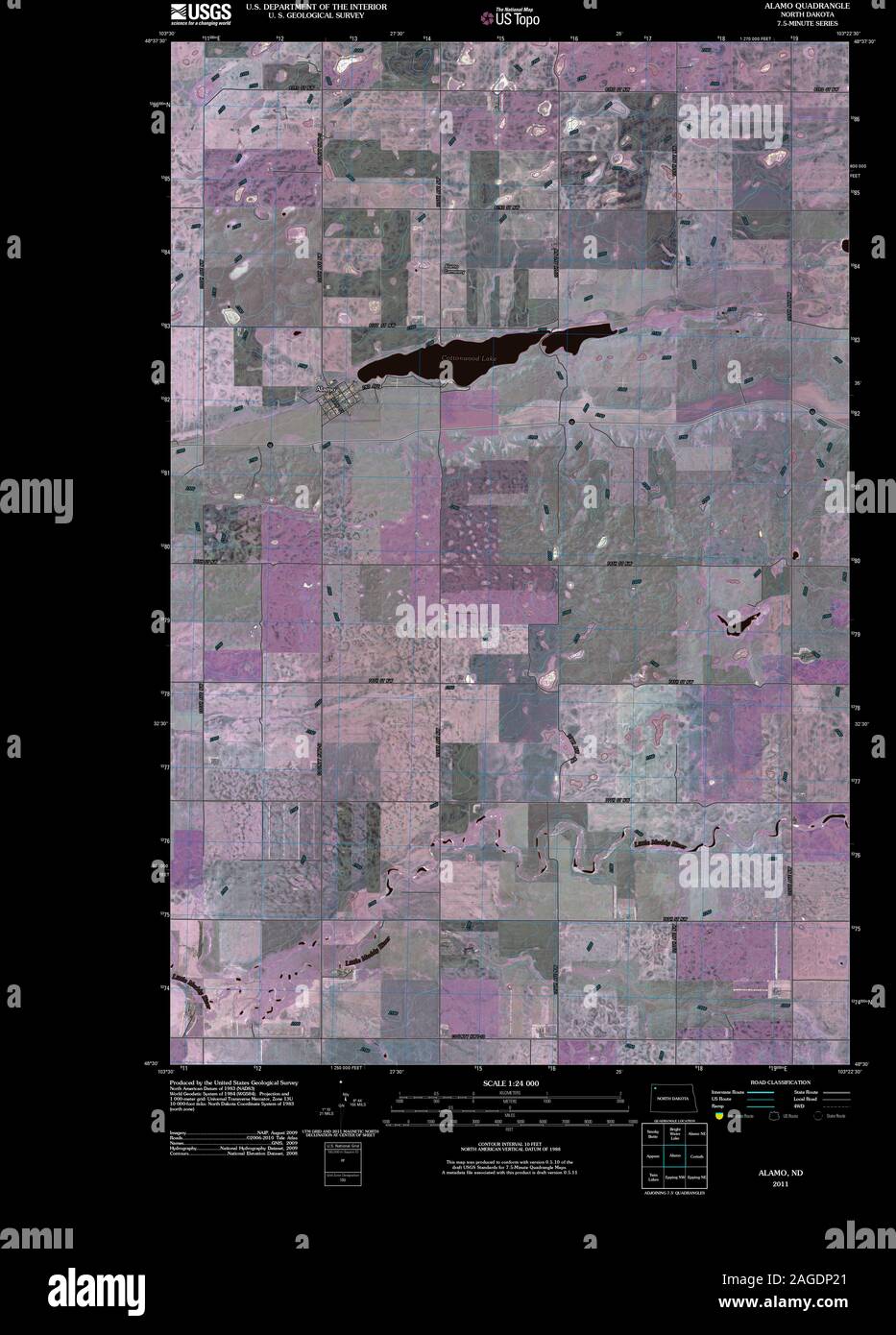 Map of alamo north dakota hi-res stock photography and images - Alamy