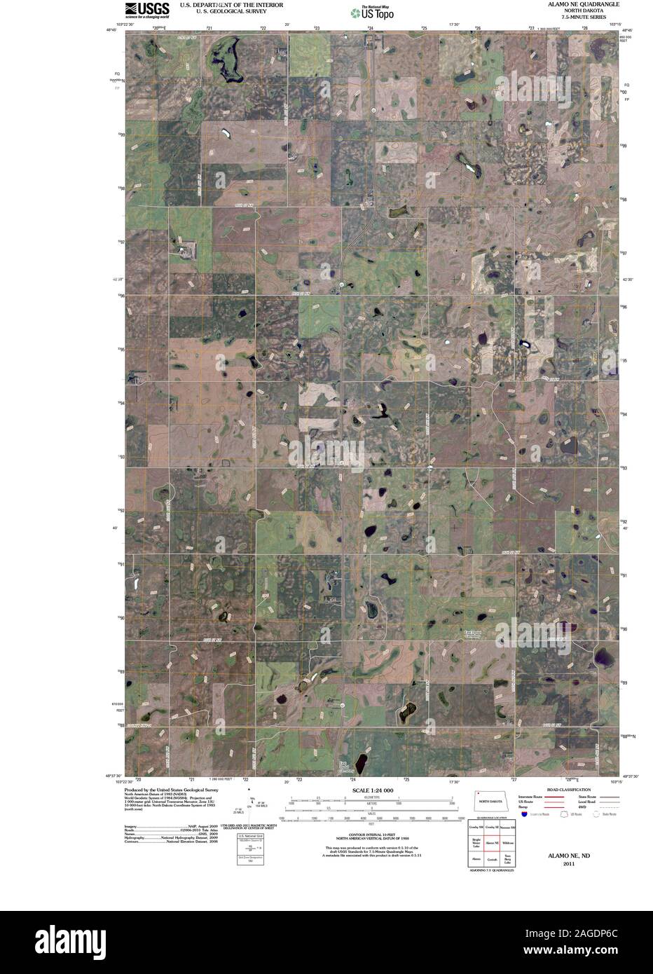 Map of alamo north dakota hi-res stock photography and images - Alamy