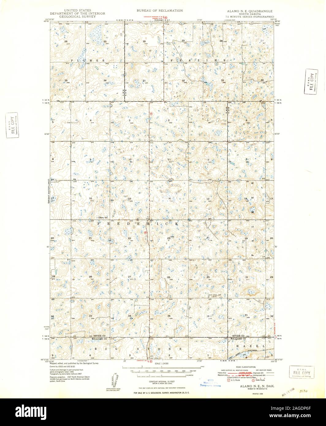 Map of alamo north dakota hi-res stock photography and images - Alamy