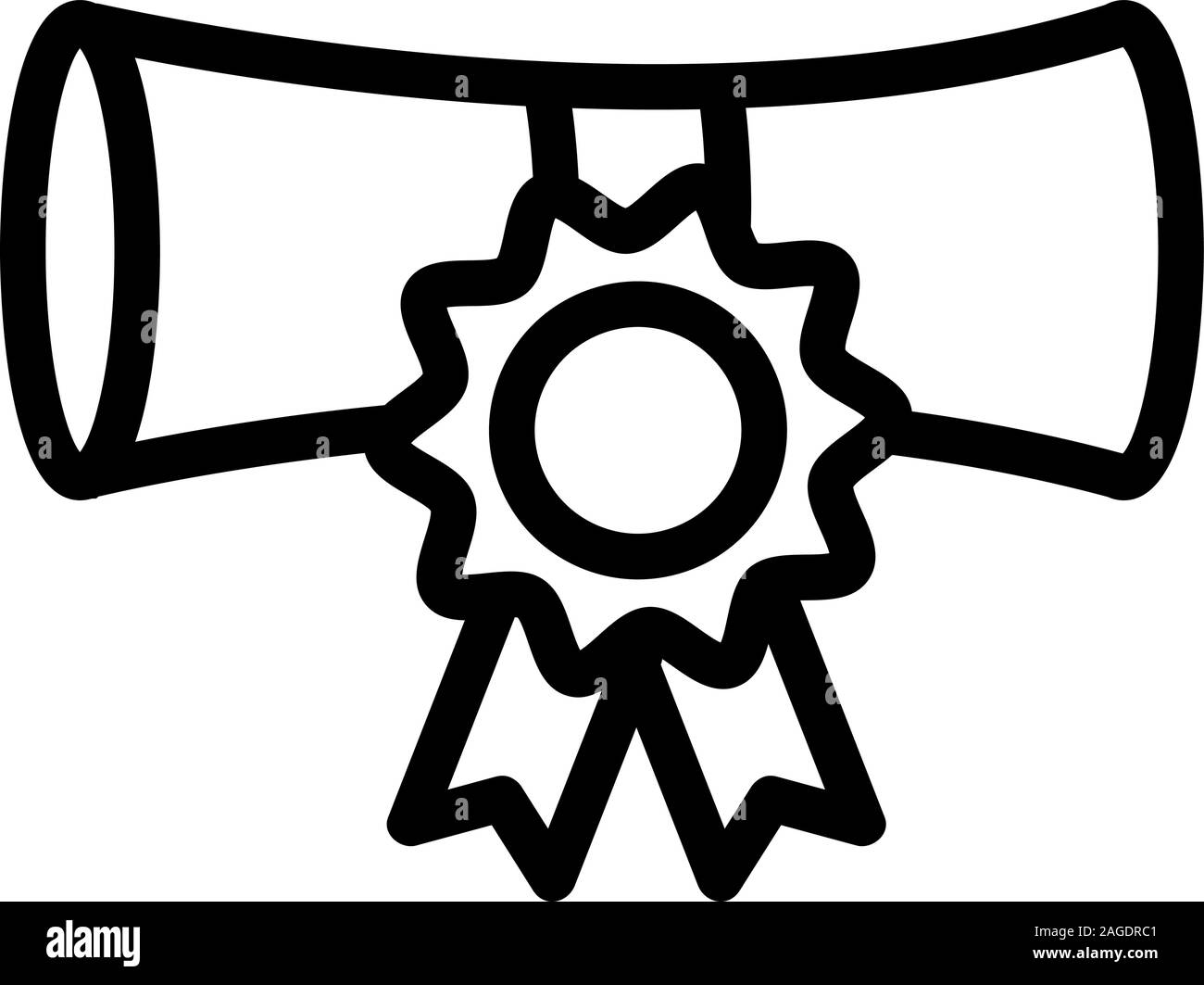 Graduation diploma paper isolated Black and White Stock Photos & Images ...