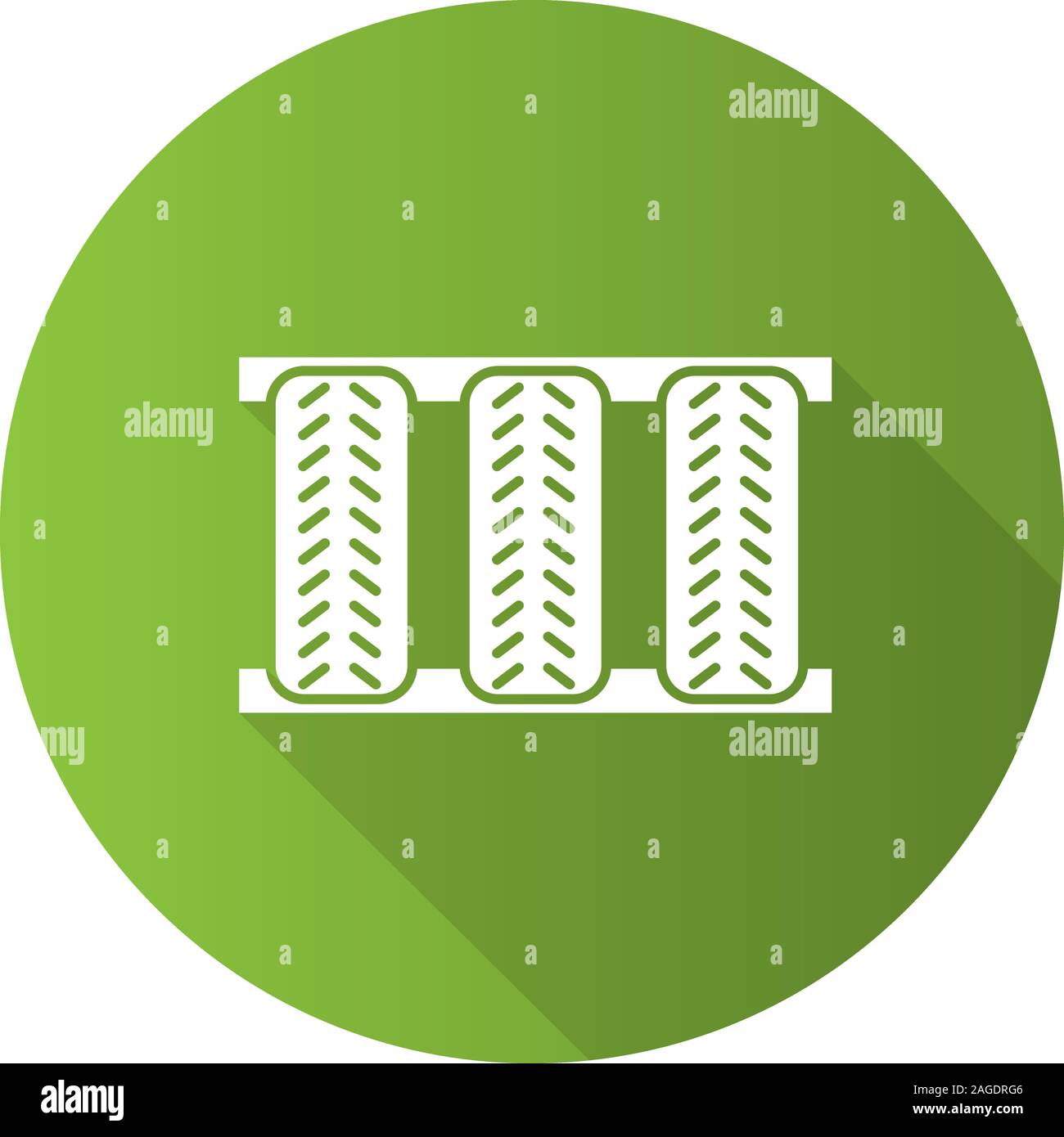 Car tires flat design long shadow glyph icon. Automobile wheels. Vector ...