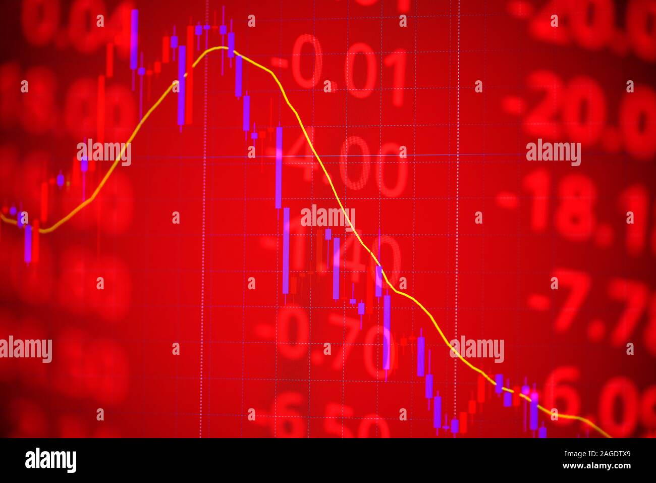 Stock crash market exchange loss trading graph analysis investment ...