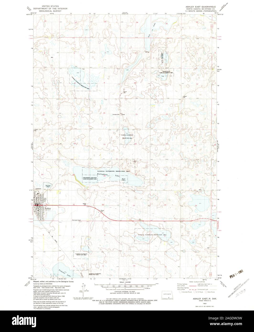 Ashley north dakota map hi-res stock photography and images - Alamy