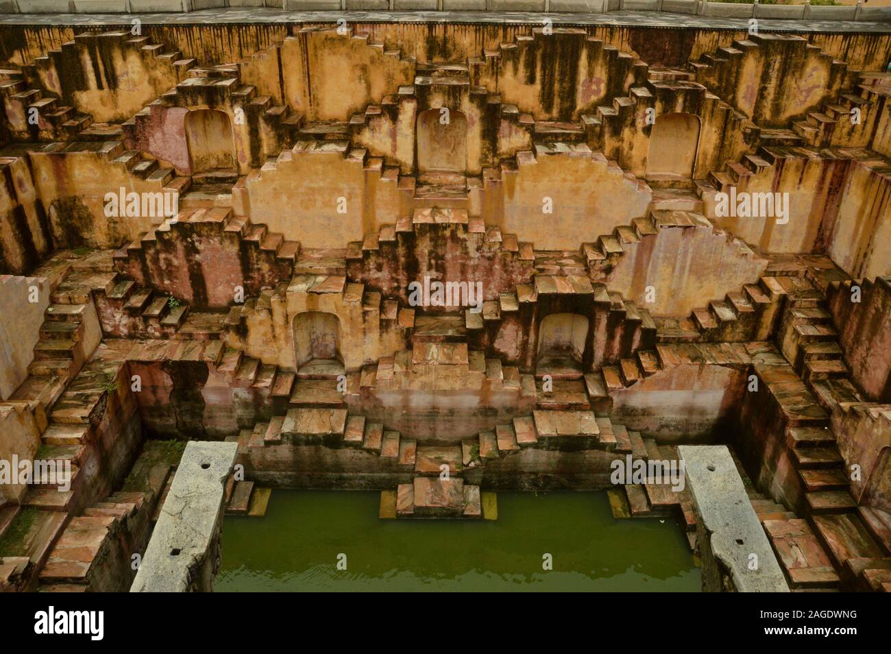 Staircase in stepwell Stock Photo - Alamy
