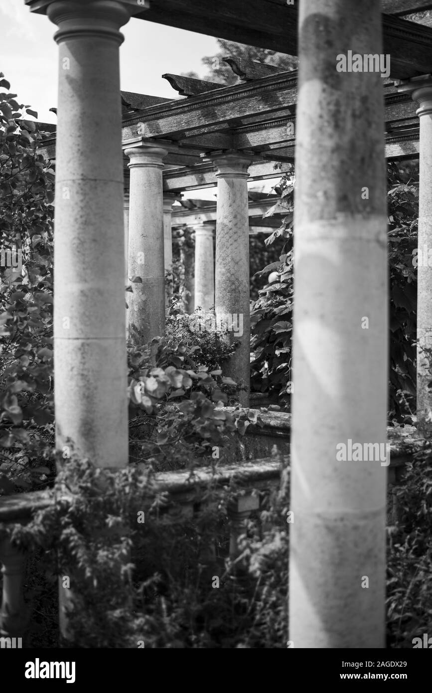 Classical architecture columns Black and White Stock Photos & Images ...