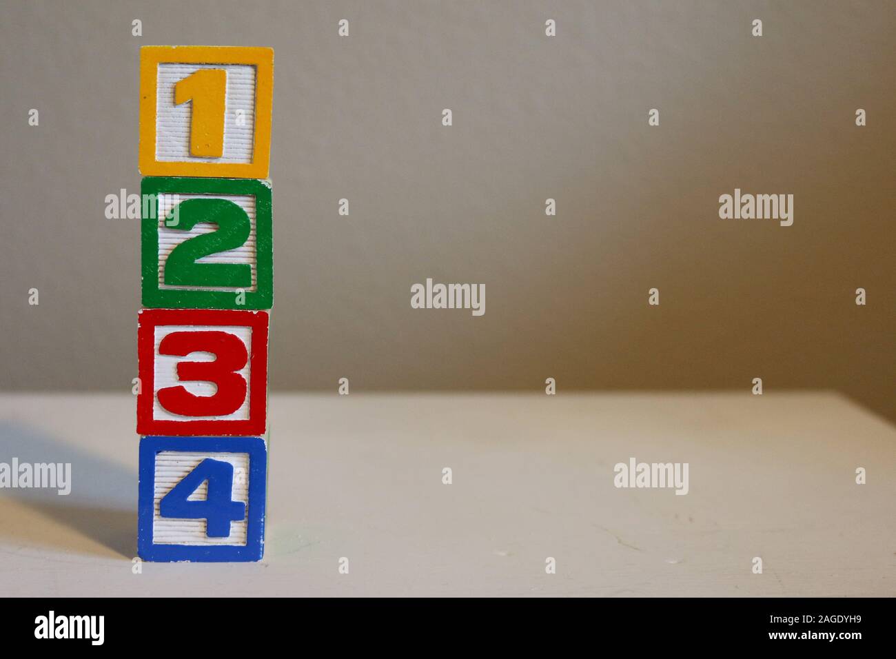 Number blocks hi-res stock photography and images - Alamy