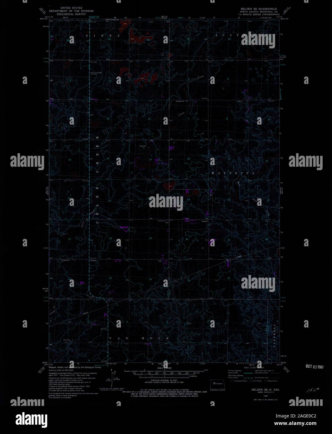 Map of belden hi-res stock photography and images - Alamy