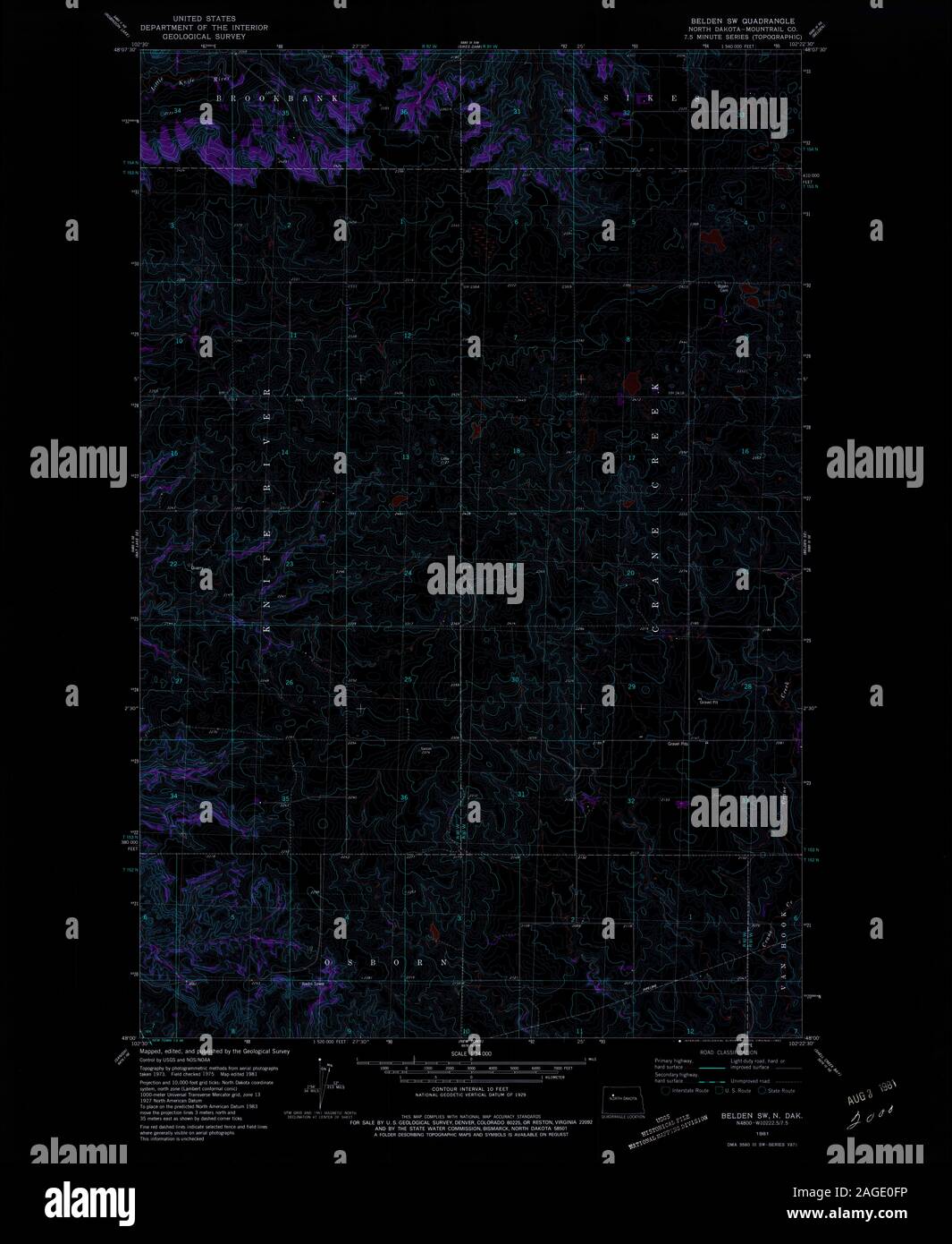 Map of belden hi-res stock photography and images - Alamy