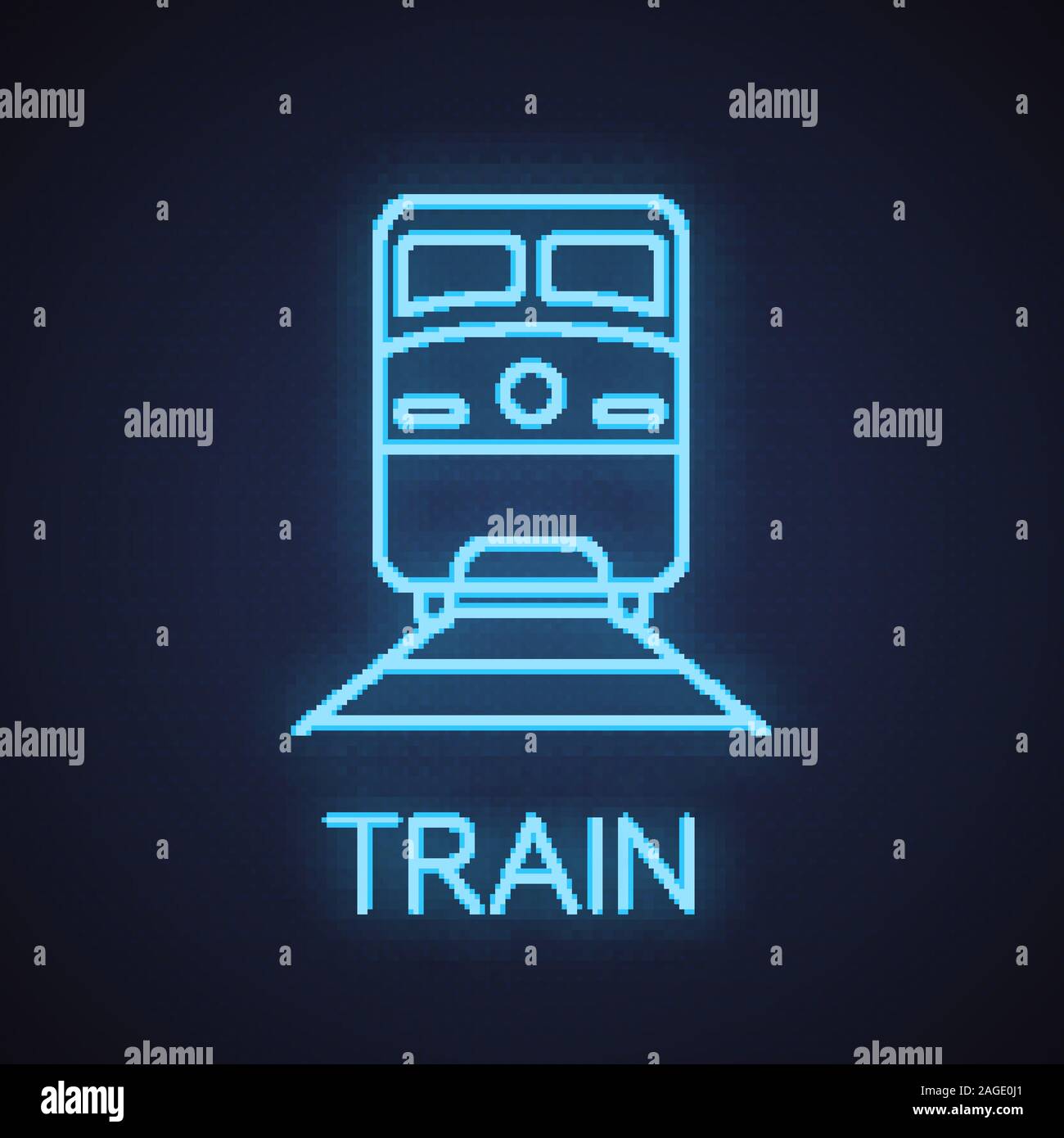 Illuminated locomotive Stock Vector Images - Alamy
