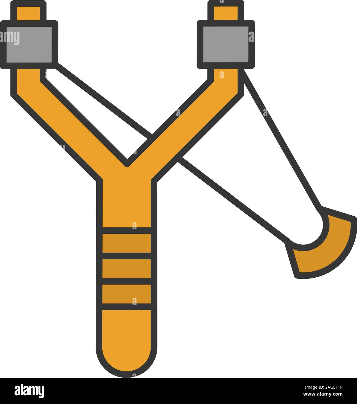 Slingshot clip art cartoon illustration hi-res stock photography and ...