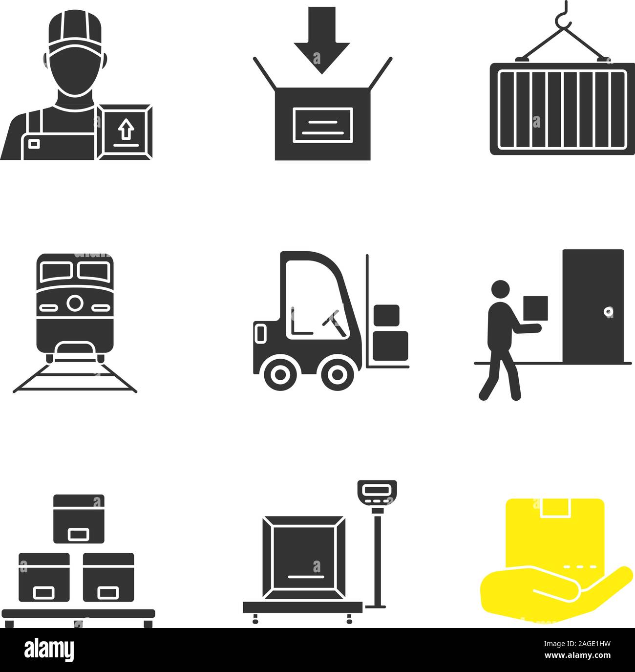 Intermodal train Stock Vector Images - Alamy