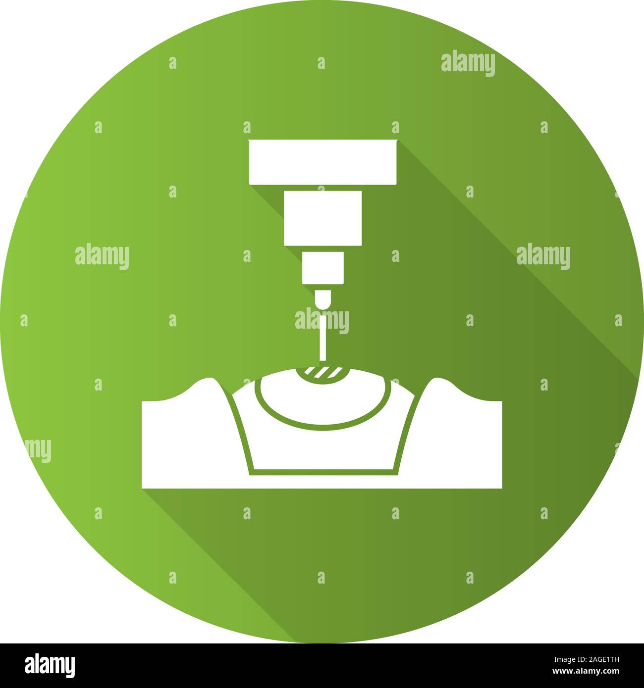 Laser eye surgery flat design long shadow glyph icon. Medical ...