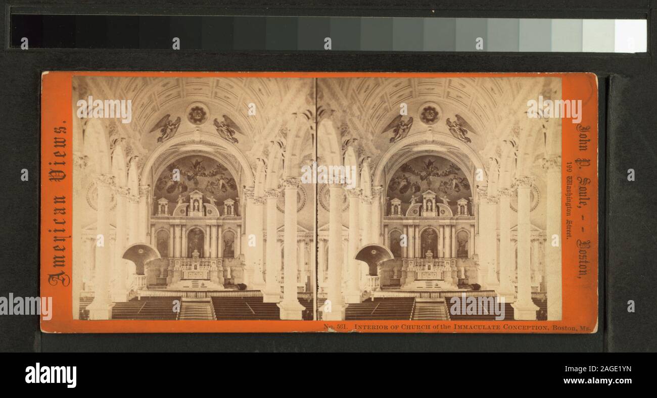 Interior of Church of the Immaculate Conception, Boston, Mass Interior ...