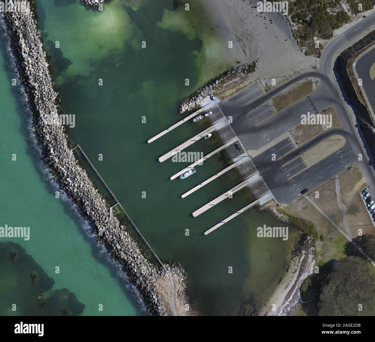 OCEAN REEF, AUSTRALIA - May 08, 2018: An aerial view of Ocean Reef ...