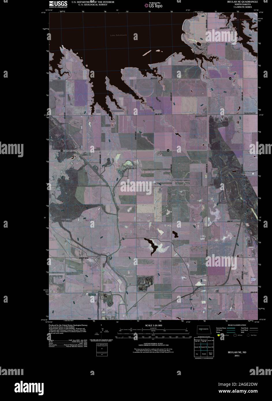 Map of beulah north dakota hi-res stock photography and images - Alamy