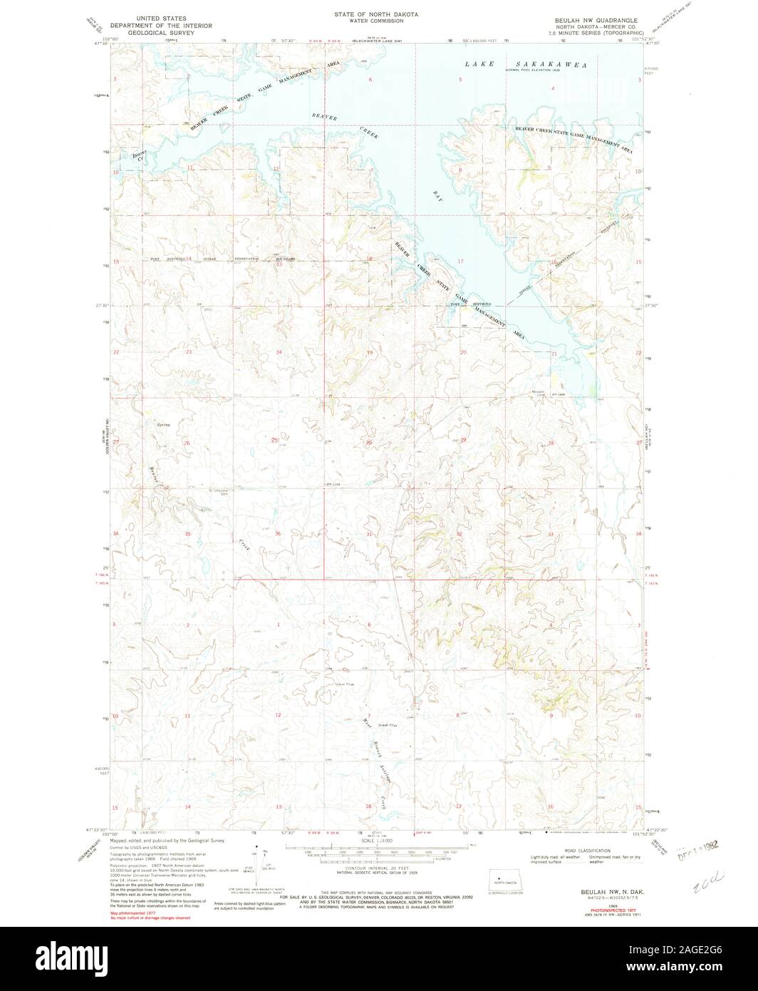 Map of beulah north dakota hi-res stock photography and images - Alamy