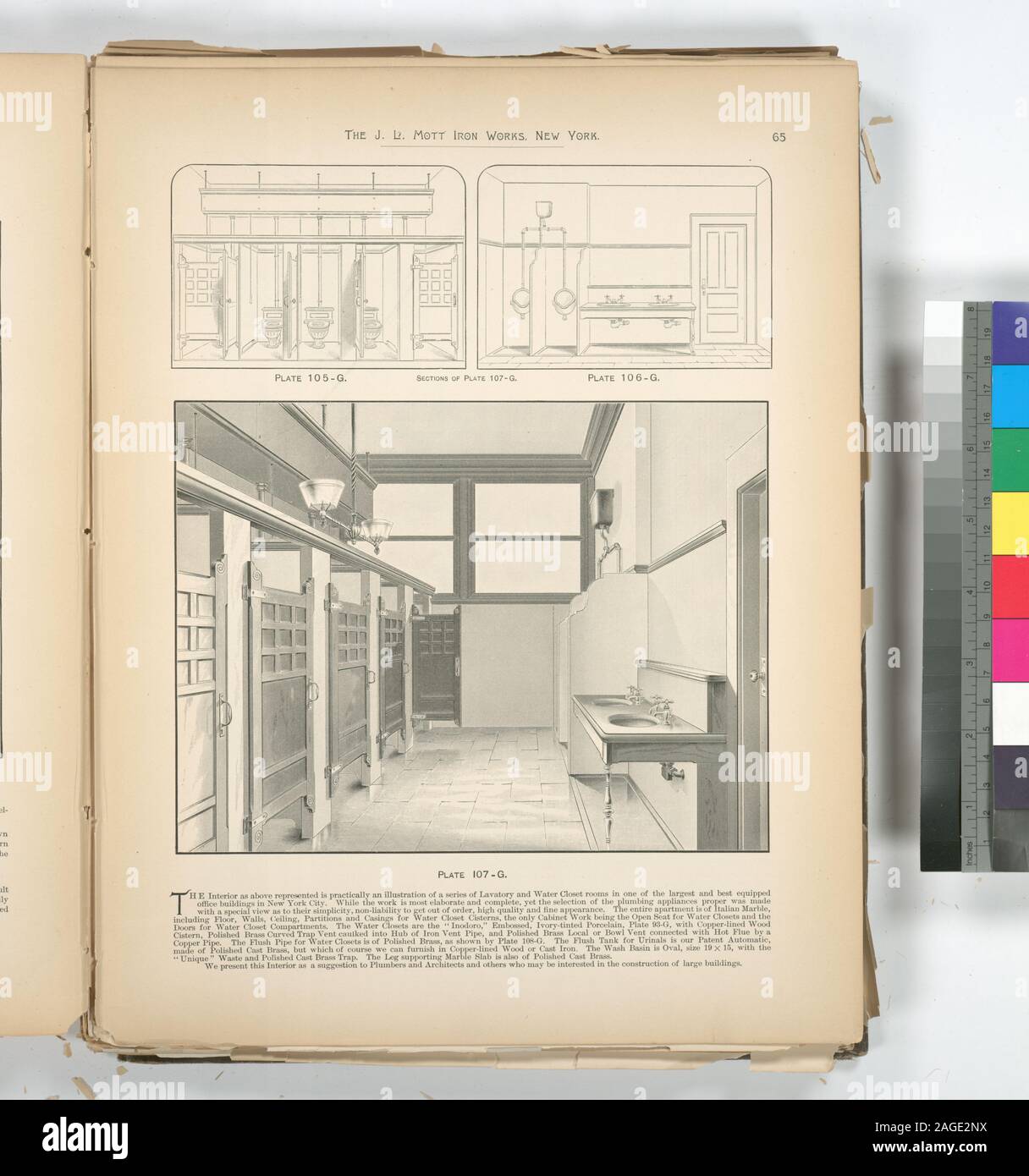 Interior of Lavatory and Water Closet Room.; Interior of Lavatory and ...