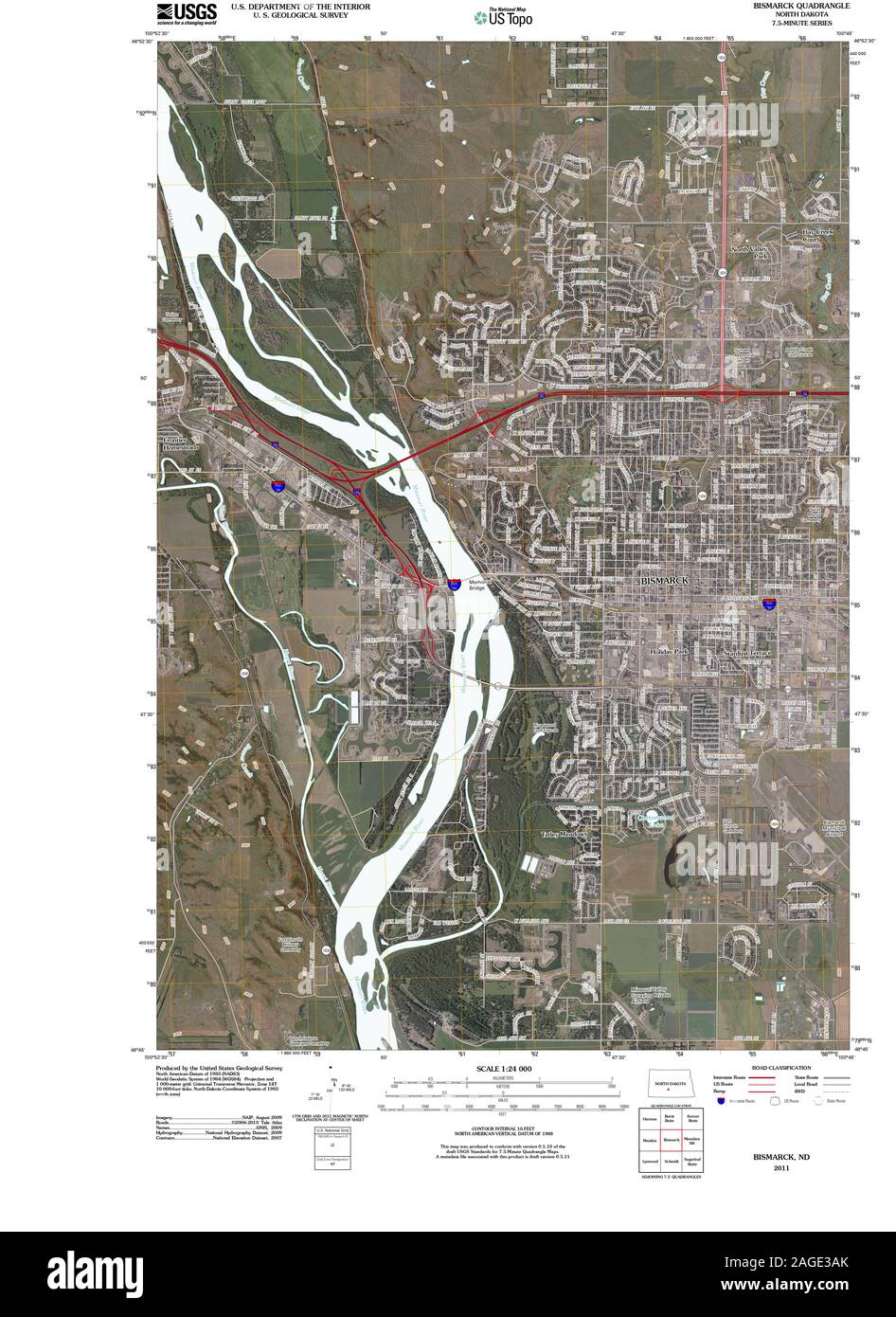 Map of bismarck Cut Out Stock Images & Pictures - Alamy