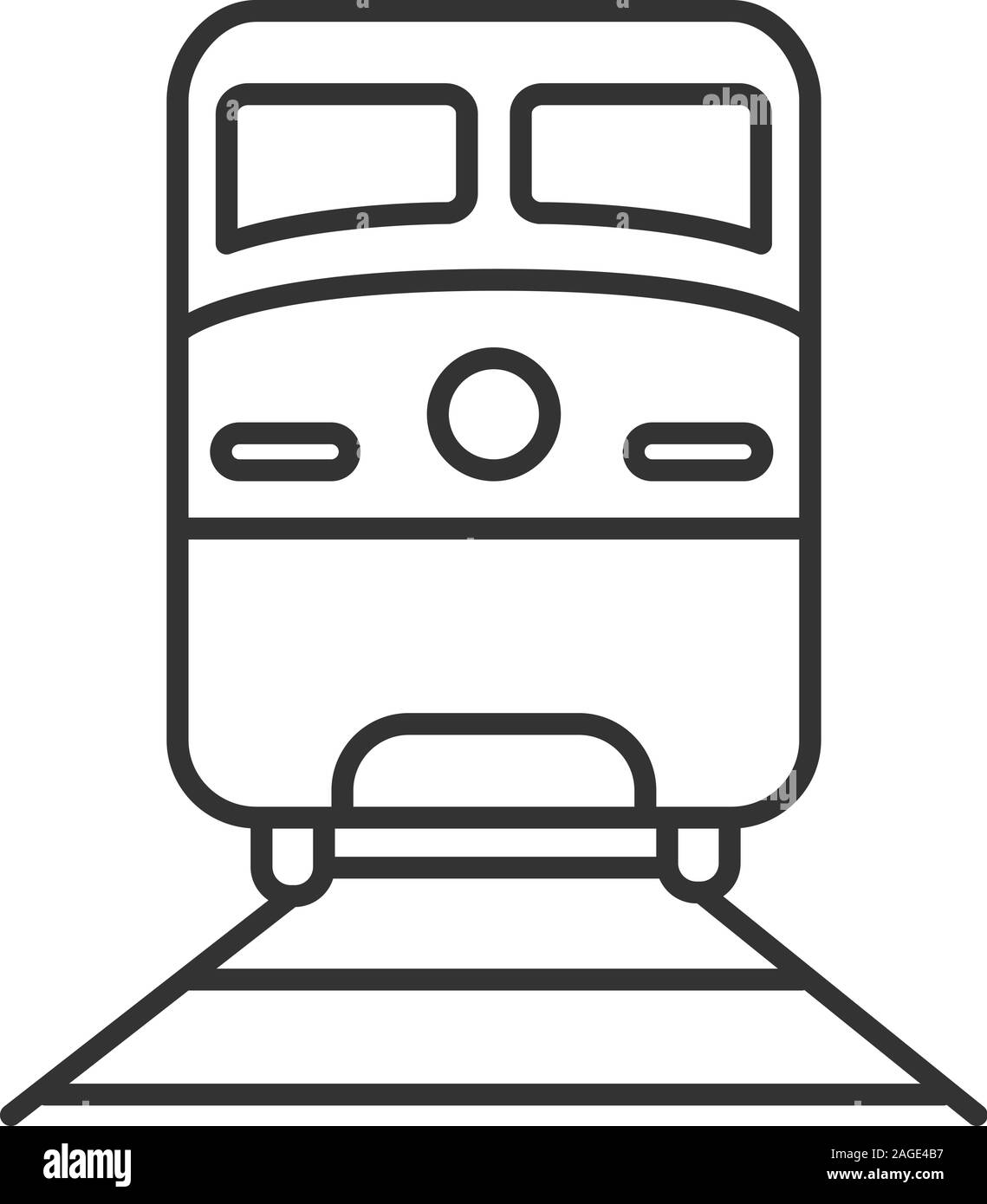 Train Outline Drawing