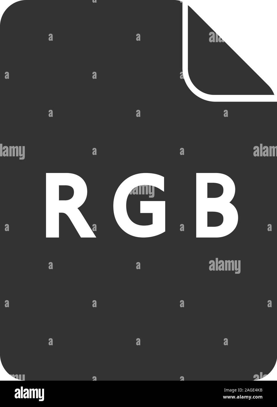 RGB color model glyph icon. Red, green, blue color scheme. Silhouette ...