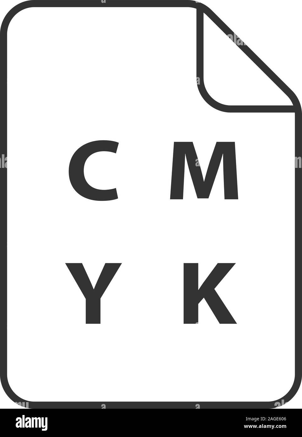 CMYK color circle model linear icon. Thin line illustration. Cyan ...